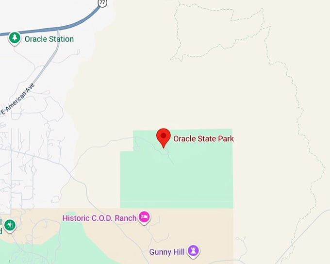 16. oracle state park map