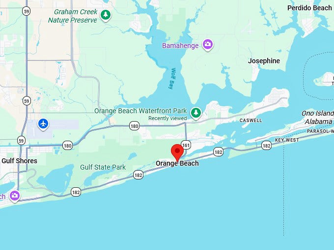 16. orange beach al map