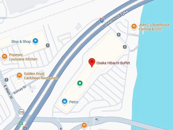 16. osaka hibachi buffet's map