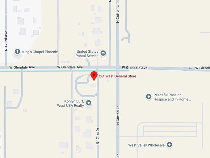 16. out west general store map