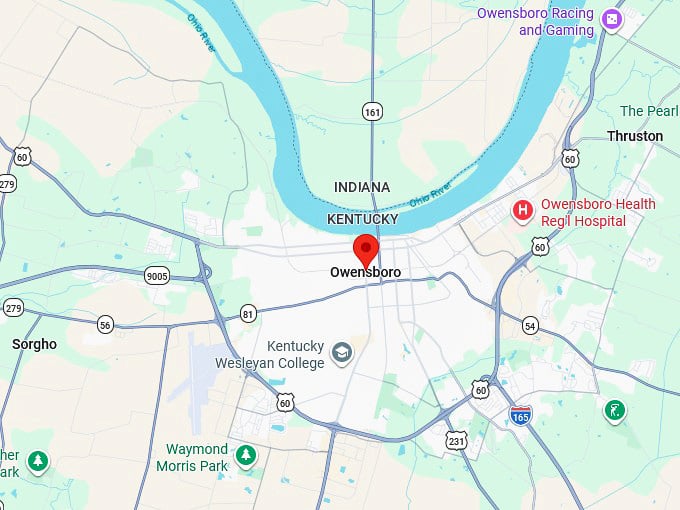 16. owensboro ky map