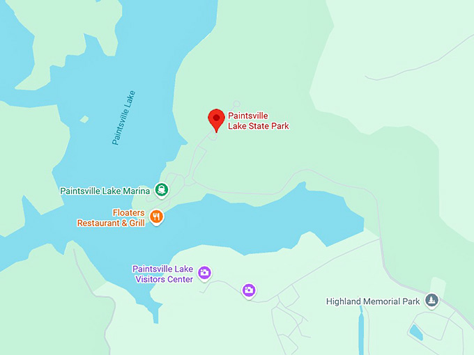 16. paintsville lake state park map