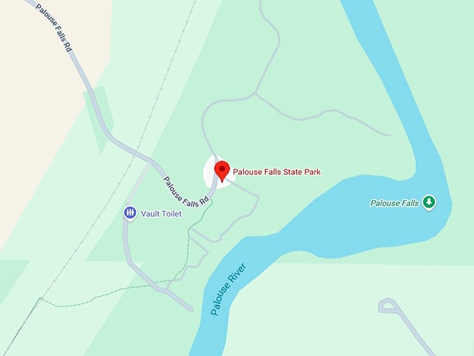 palouse falls state park map