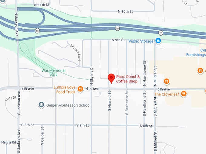 16. pao's donut & coffee shop llc map