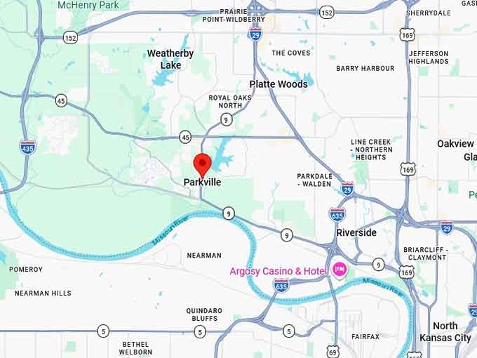16. parkville mo map