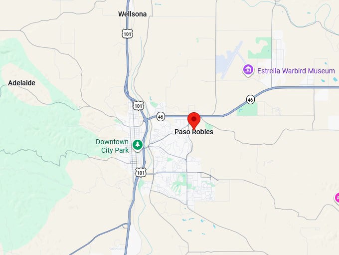 16. paso robles ca map