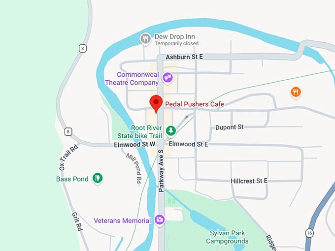 16. pedal pushers cafe map