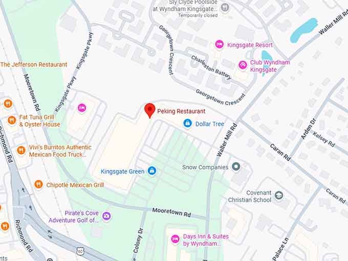 16. peking restaurant map