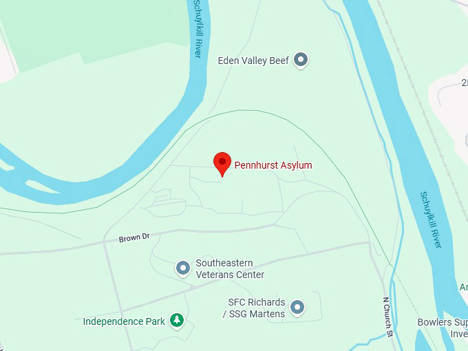 16. pennhurst asylum map