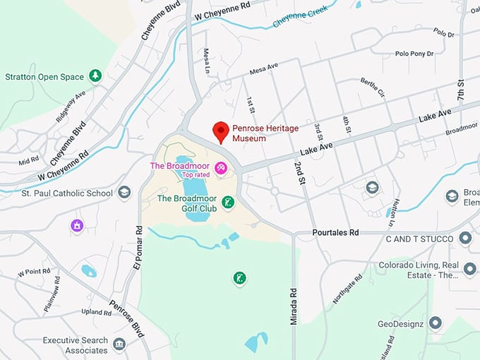 16. penrose heritage museum map