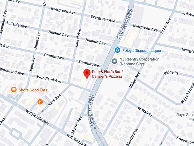 16. pete & elda&rsquo;s carmen&rsquo;s pizzeria map