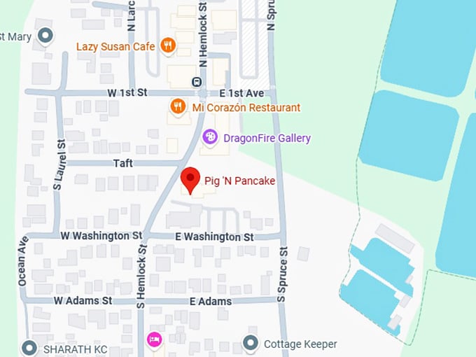 16. pig 'n pancake map