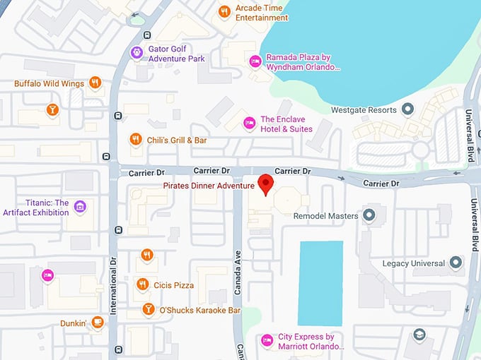 16. pirates dinner adventure map