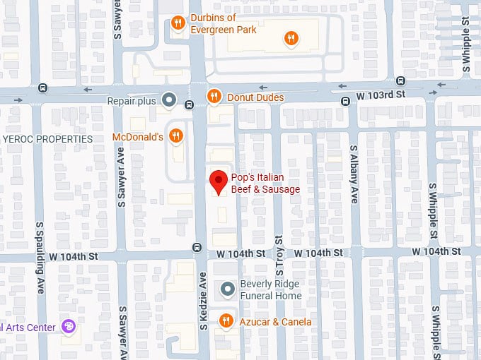 16. pop's italian beef & sausage map