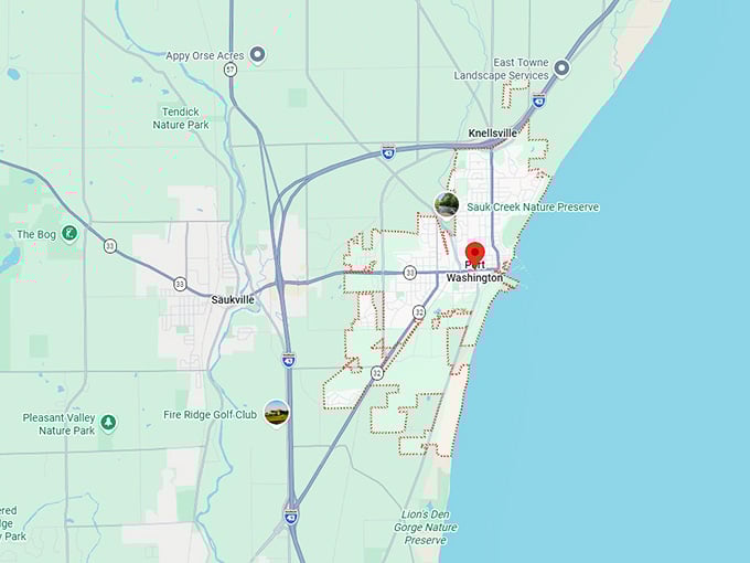 16. port washington map
