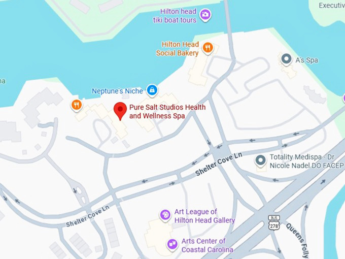 16. pure salt studios health and wellness spa map