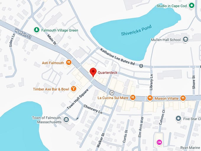 16. quarterdeck restaurant map