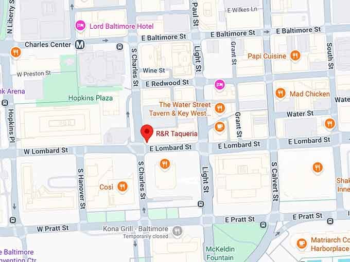 16. r&r taqueria map