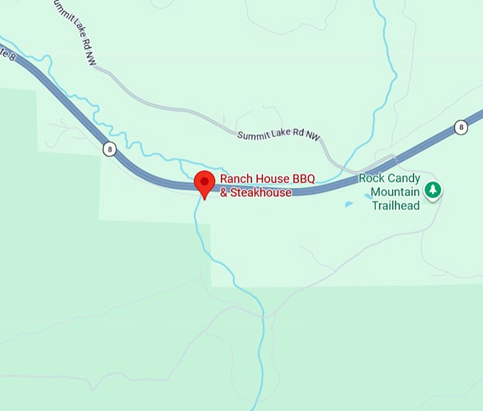 16. ranch house bbq & steakhouse map