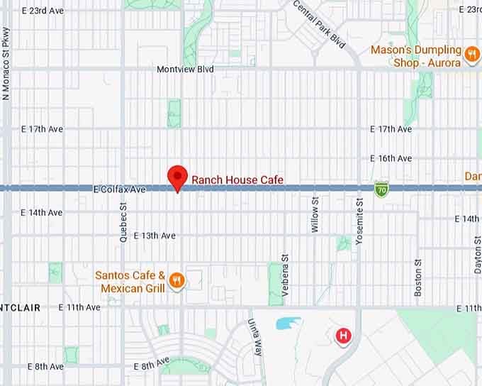 16. ranch house cafe map