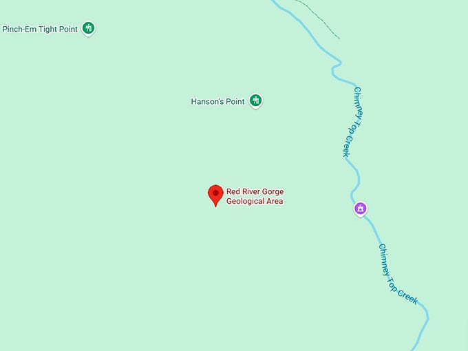 16. red river gorge geological area map