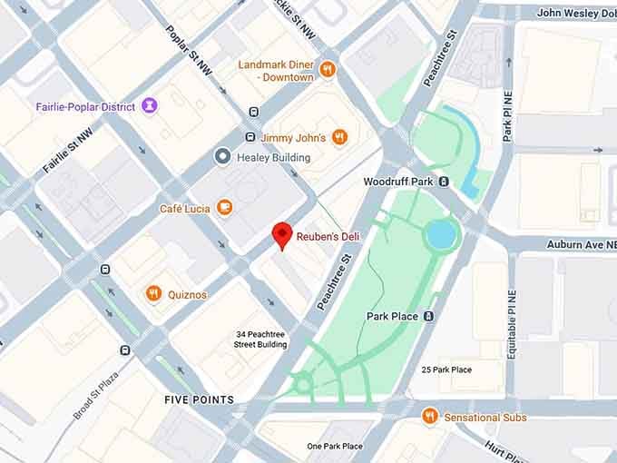 16. reuben's deli map