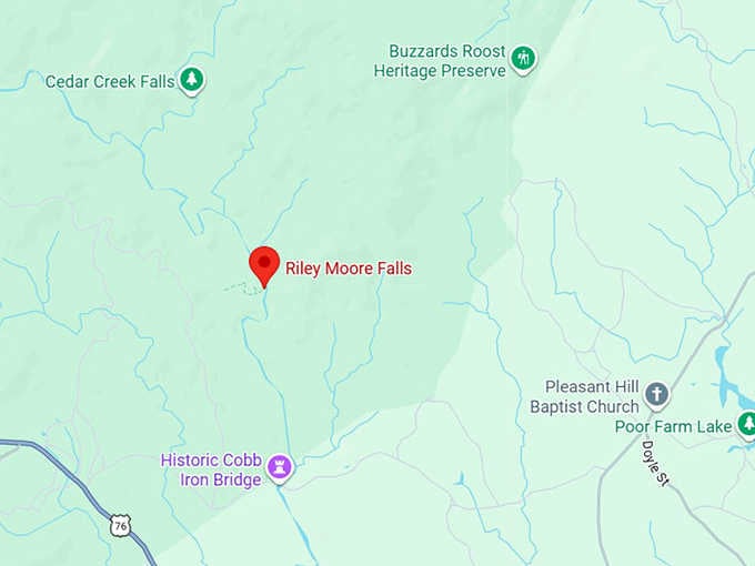 16. riley moore falls map