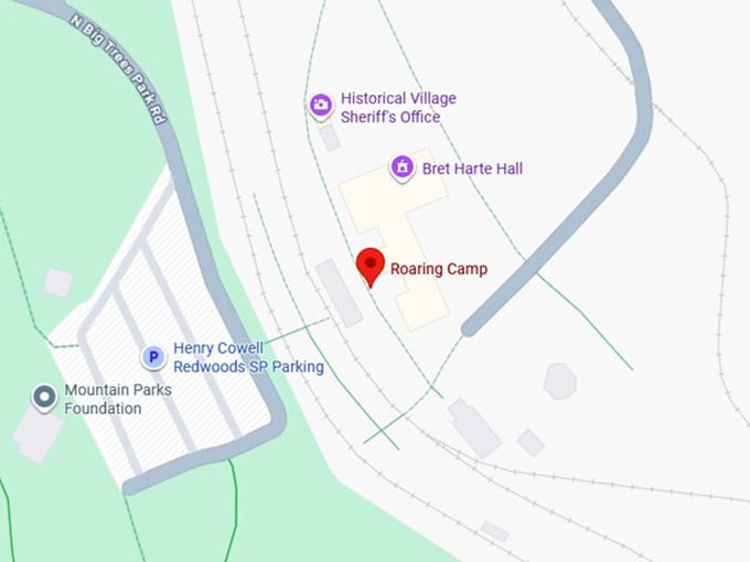 16. roaring camp map
