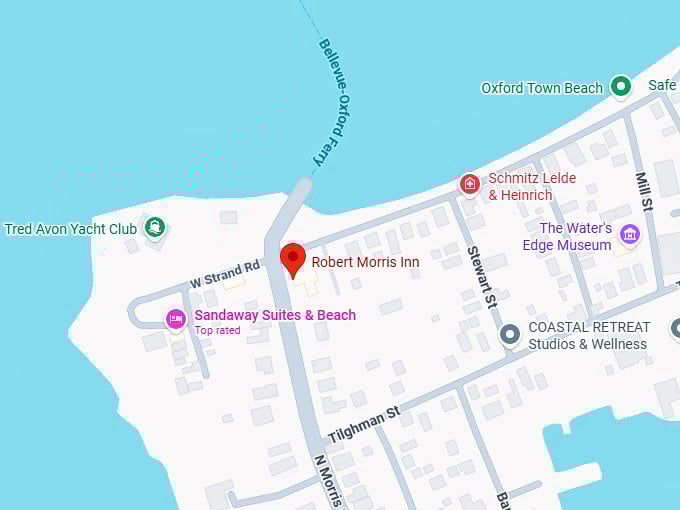 16. robert morris inn (financier restaurant) map