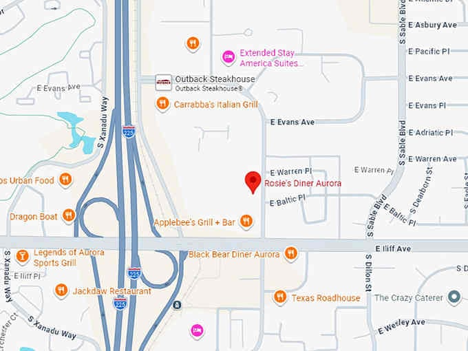 16. rosie's diner map