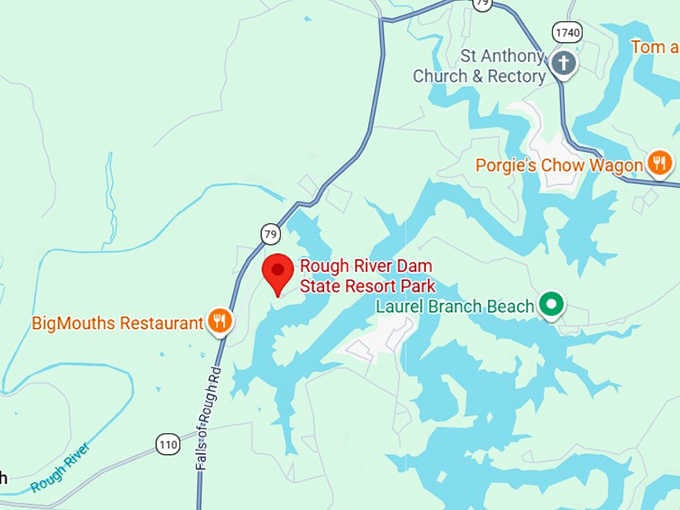 16. rough river dam state resort park map