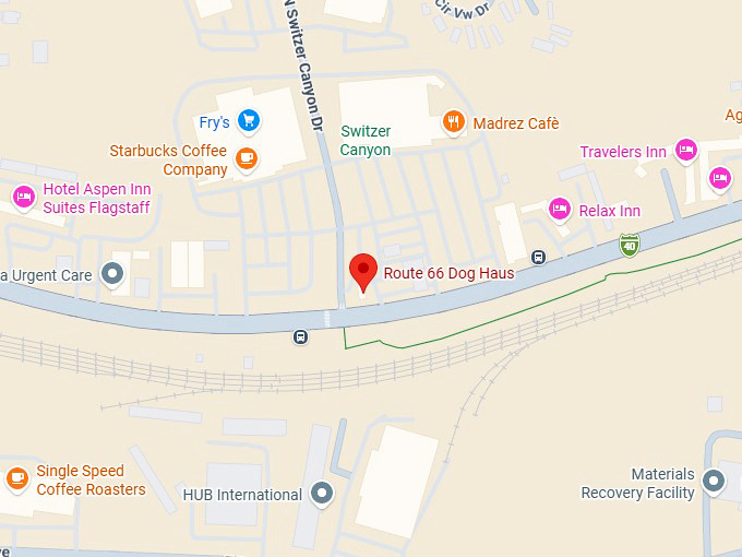 16. route 66 dog haus map