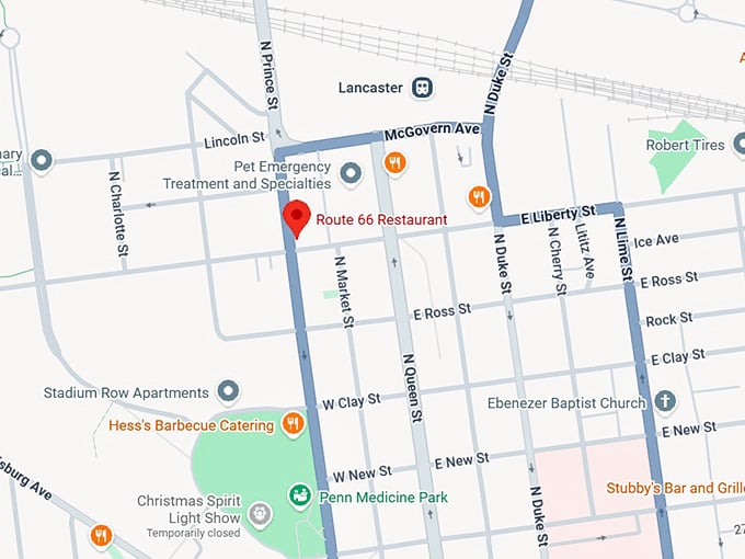 16. route 66 restaurant map