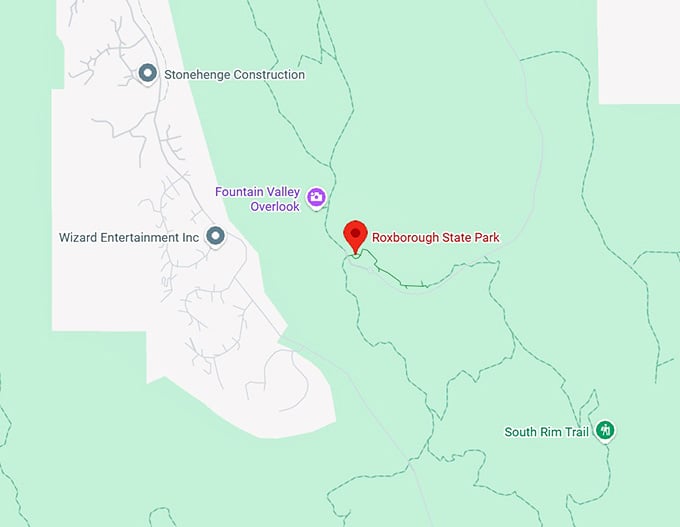 16. roxborough state park map