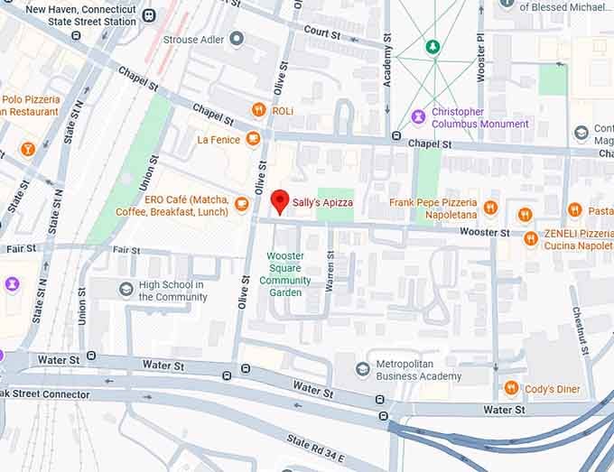16. sally&rsquo;s apizza map