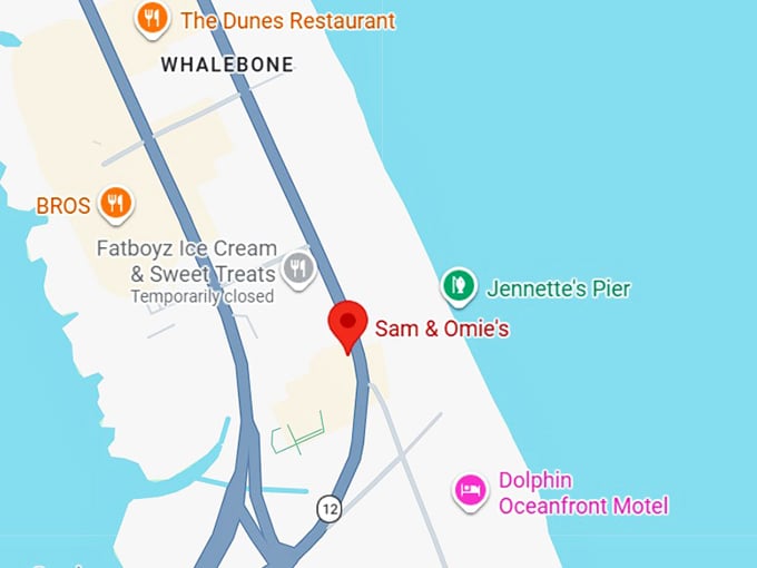 16. sam & omie's map