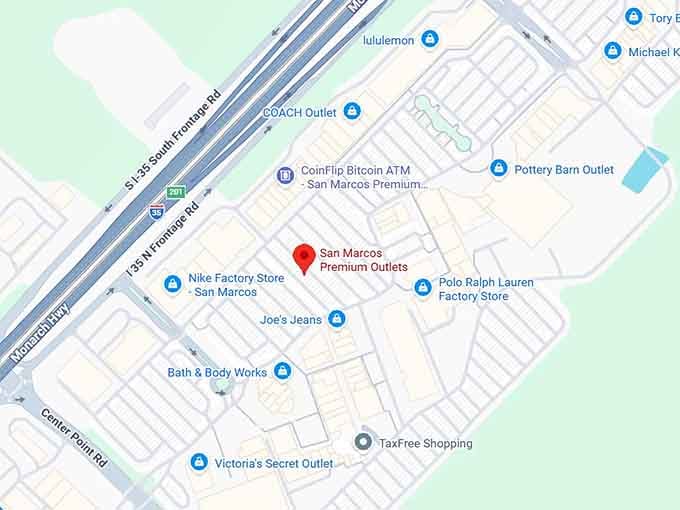 16. san marcos premium outlets map