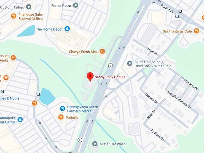 16. sandy pony donuts map