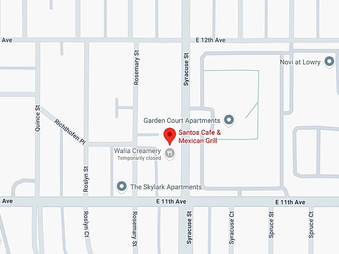 16. santos cafe & mexican grill map