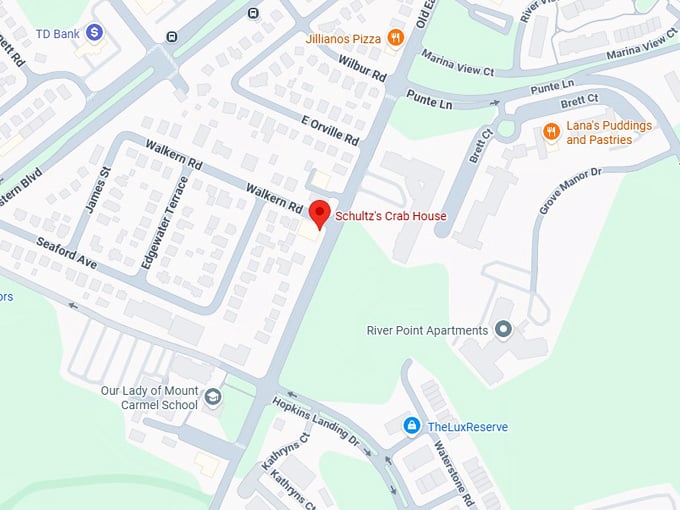 16. schultz&rsquo;s crab house map