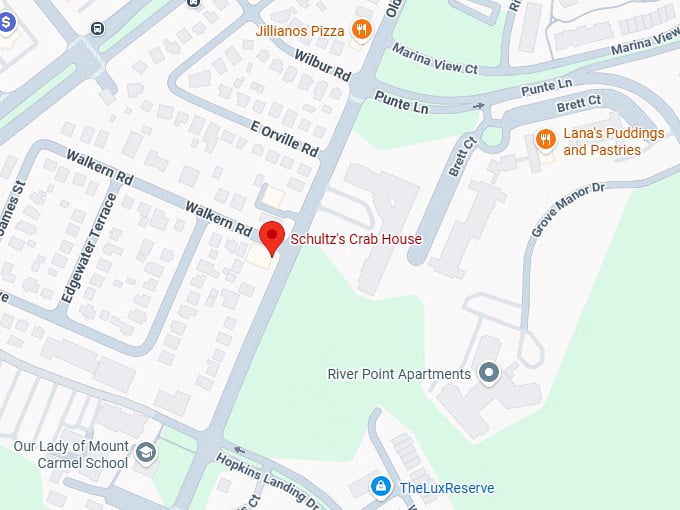 16. schultz&rsquo;s crab house map