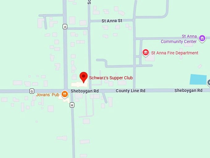 16. schwarz's supper club's map