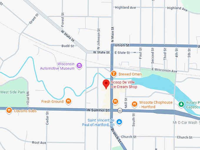 16. scoop de ville ice cream shop map