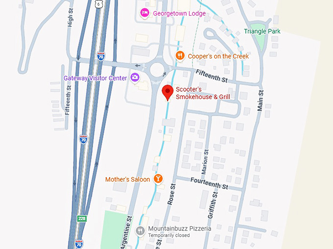 scooter's smokehouse & grill map