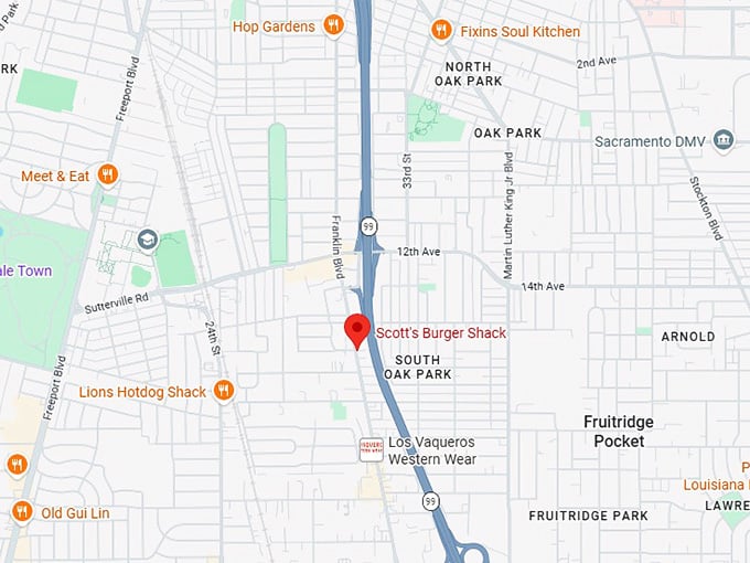 16. scott's burger shack map