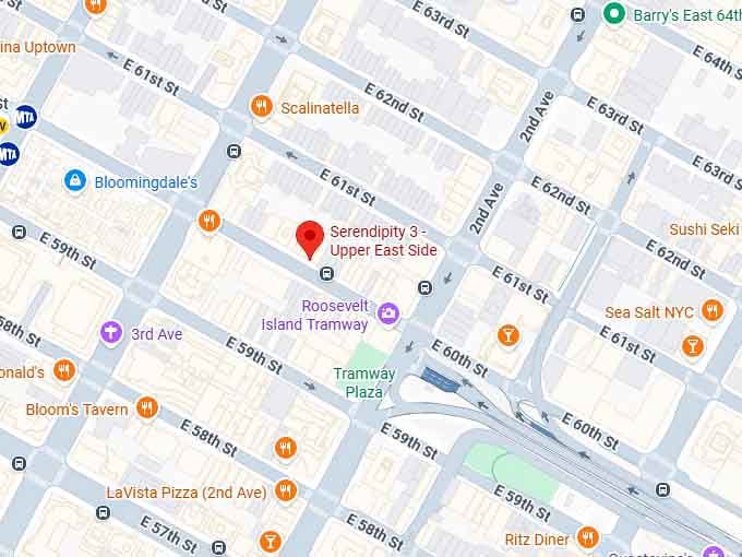 16. serendipity 3 upper east side map
