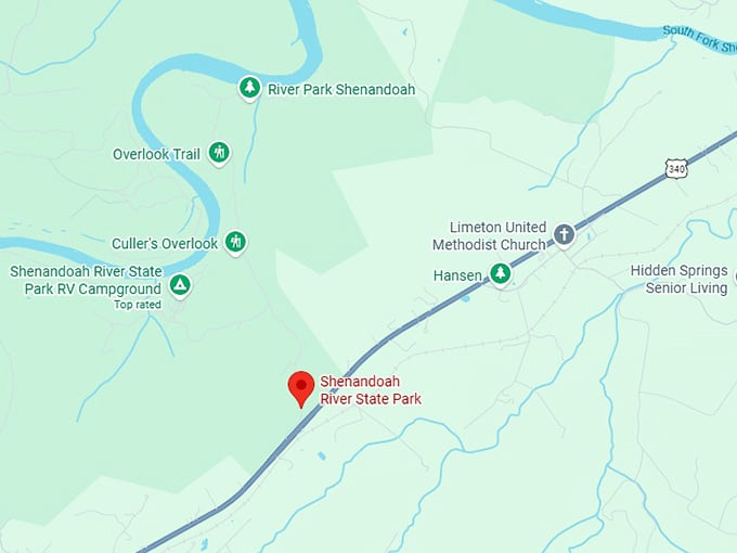 16. shenandoah river state park map