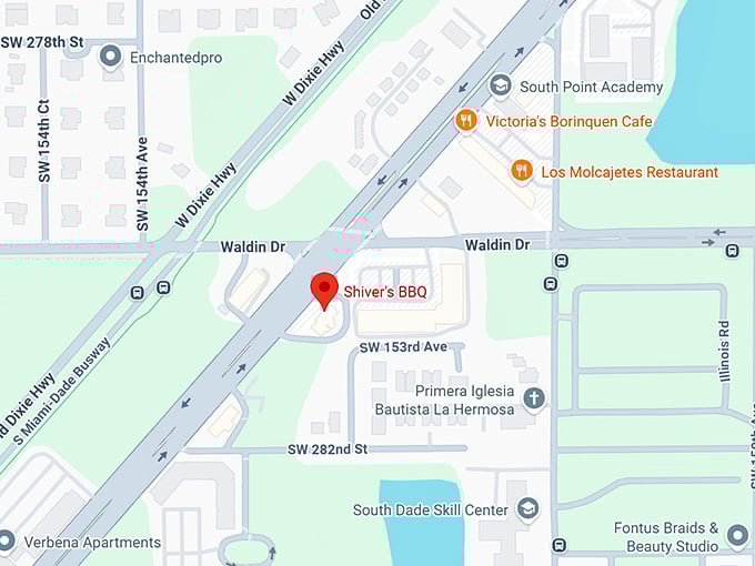 16. shiver's bbq map