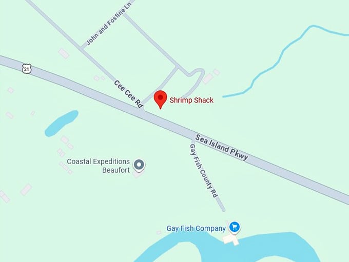 16. shrimp shack's map