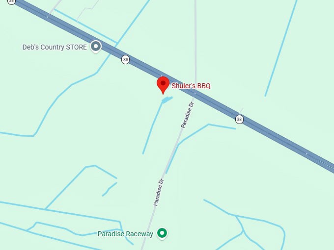 16. shuler's bbq map